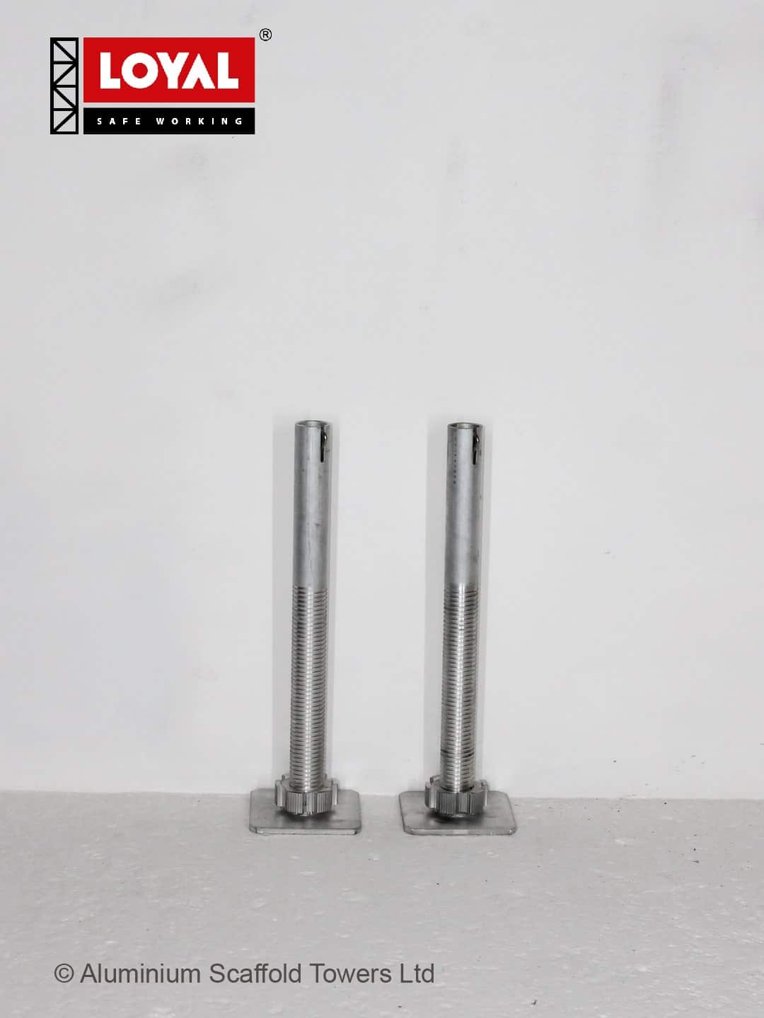 Height Adjustable Base Jack (2pc) - Aluminium Scaffold Towers Limited