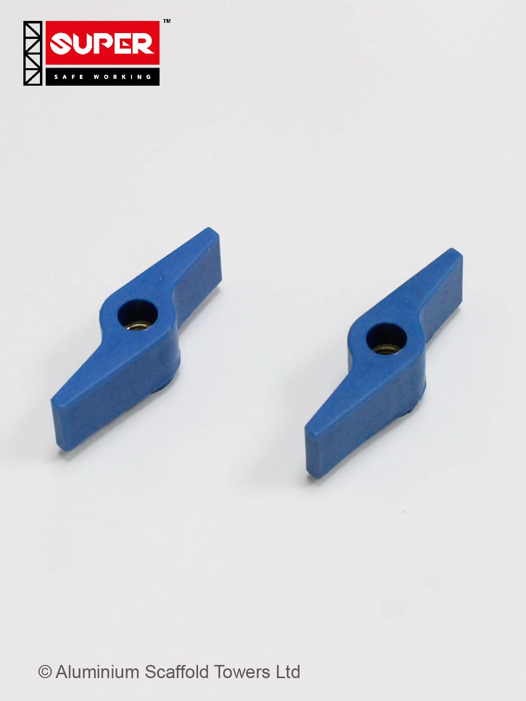 Blue Wing Nuts (2pc) (for eDIY/MDIY) - Aluminium Scaffold Towers Limited