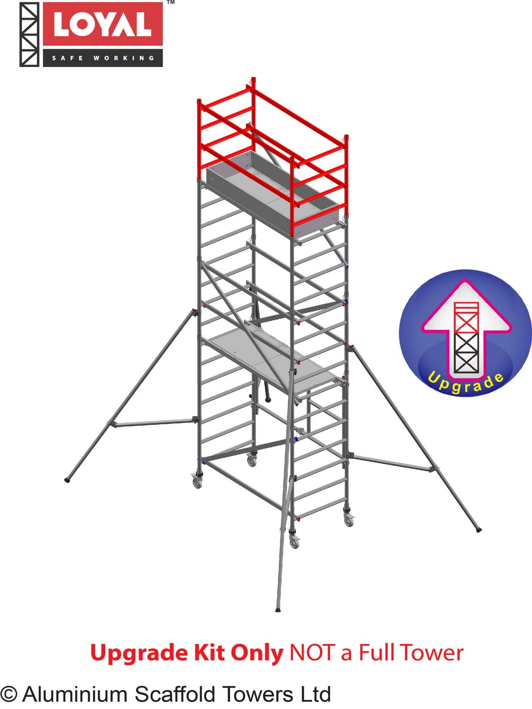 LOYAL Deck – Foldable Toeboard - Aluminium Scaffold Towers Limited