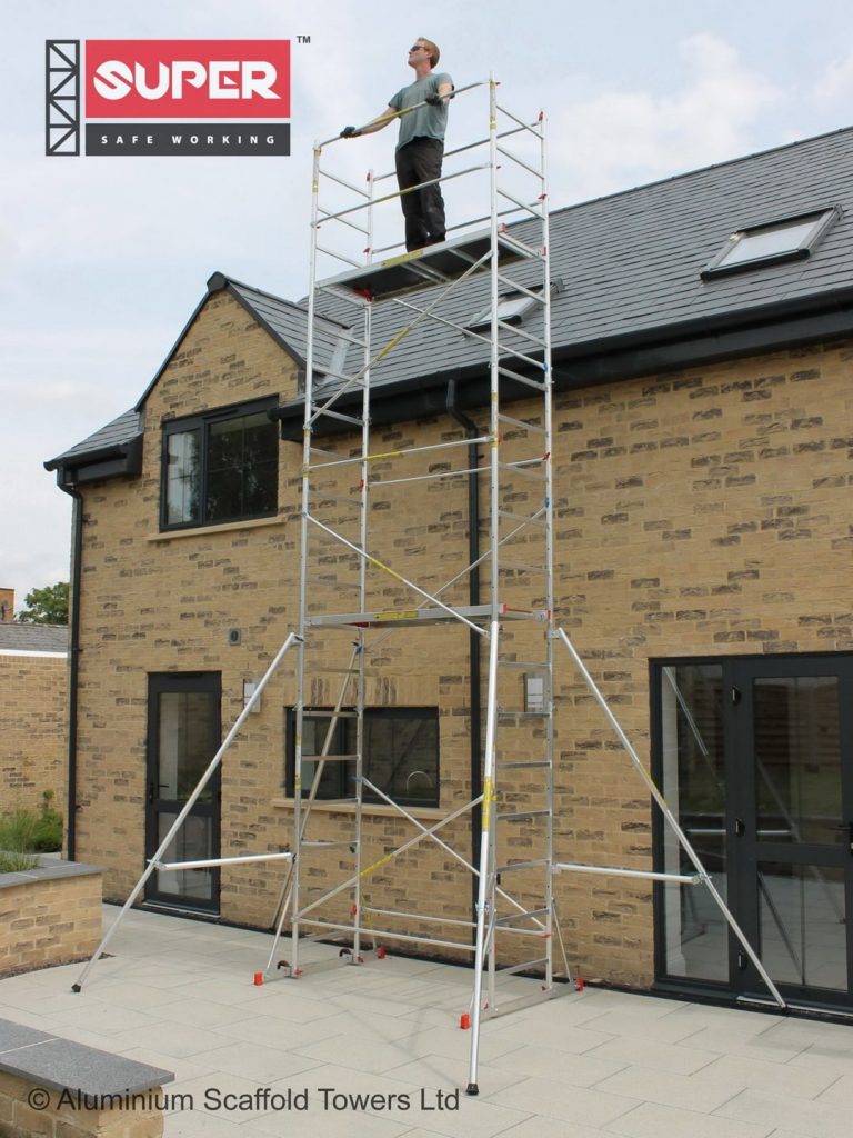 MDIY 5 Advanced Scaffold Tower with 4 Stiffeners, 4 Height Adj ...
