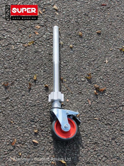 DIY 125mm Height Adjustable Wheel x 4 - aluminium-scaffoldtowers.co.uk