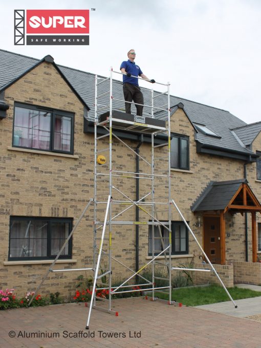 eDIY 6 Scaffold Tower with 4 Telescopic Outriggers and Toeboards ...