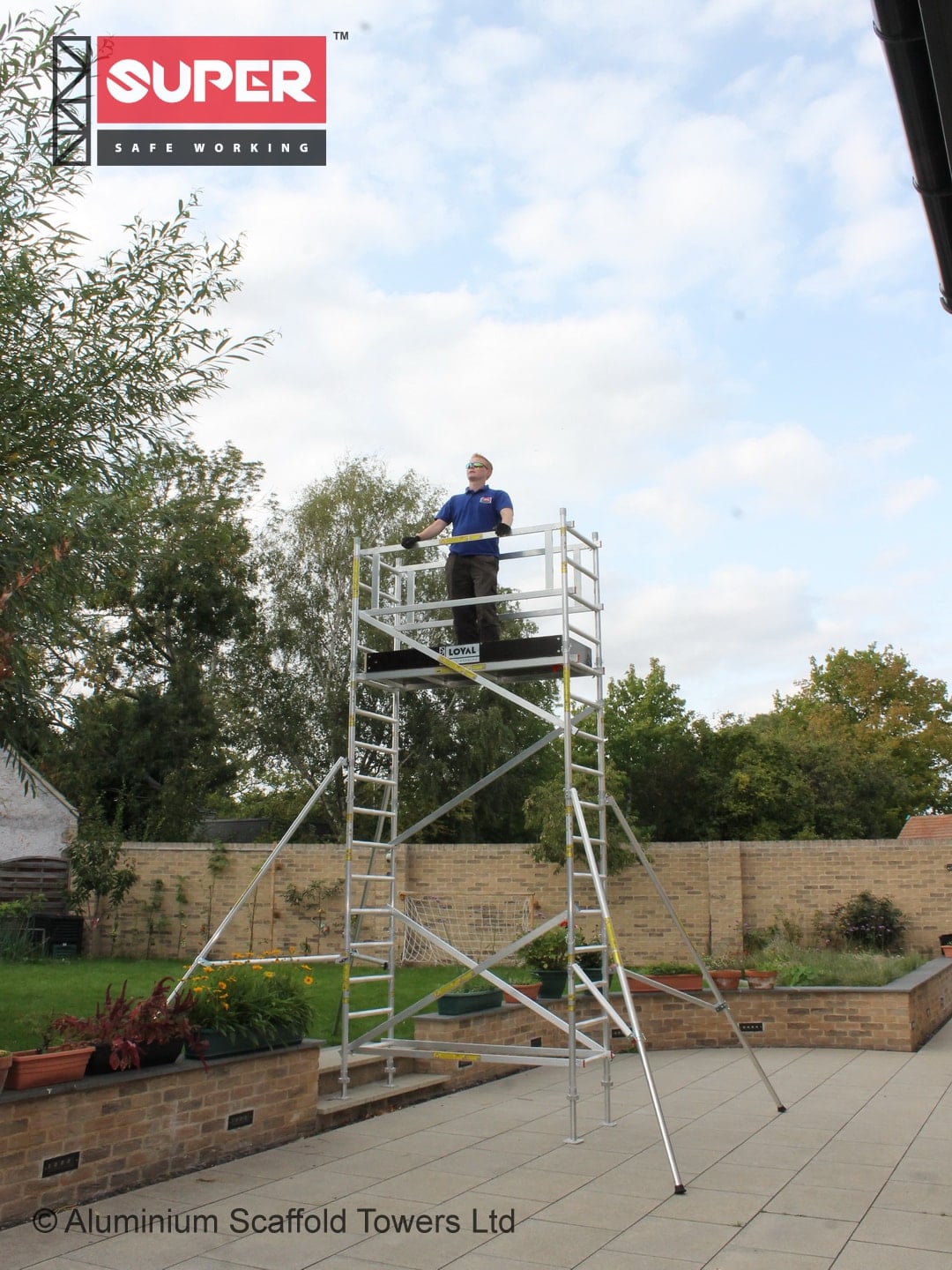 SUPER DIY 5S++ (3 in ONE) Scaffold Tower with 4 Telescopic Outriggers ...