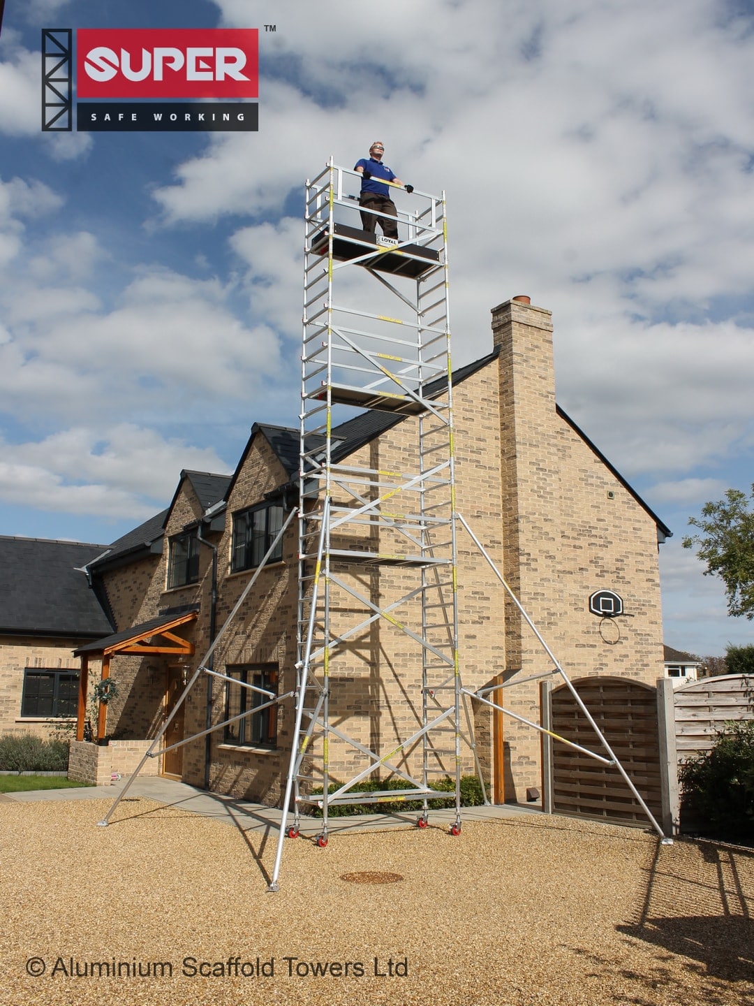 SUPER DIY 9S Advanced Plus (7 in ONE) Scaffold Tower with Toeboards ...