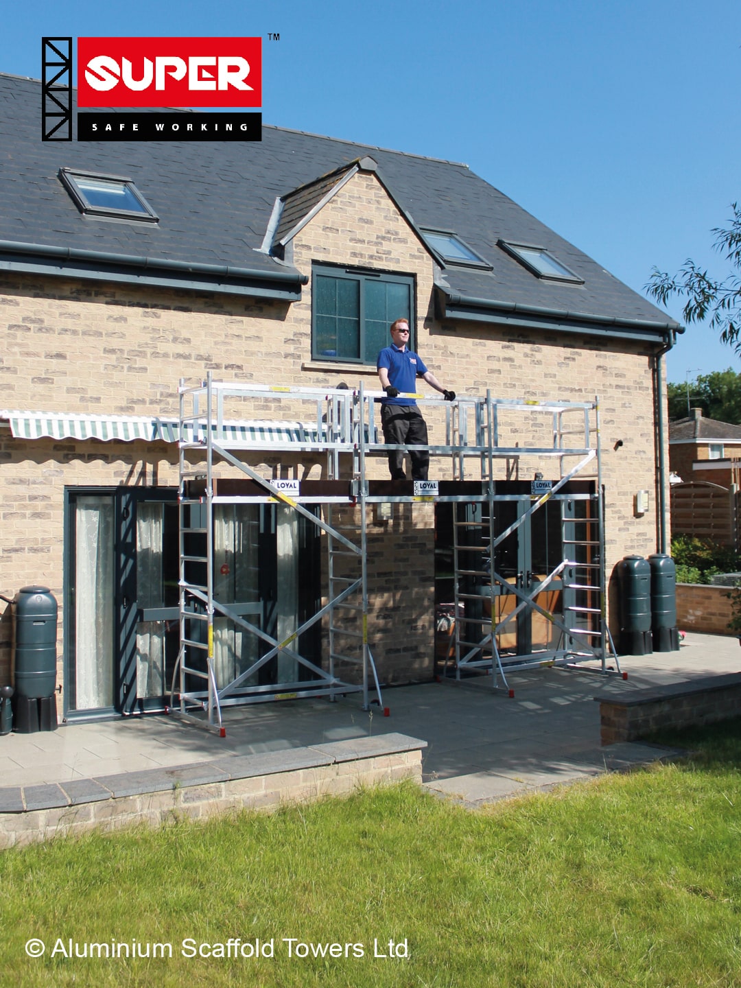 SDIY 4S Linked Tower w/ Toeboard Set - Aluminium Scaffold Towers Limited