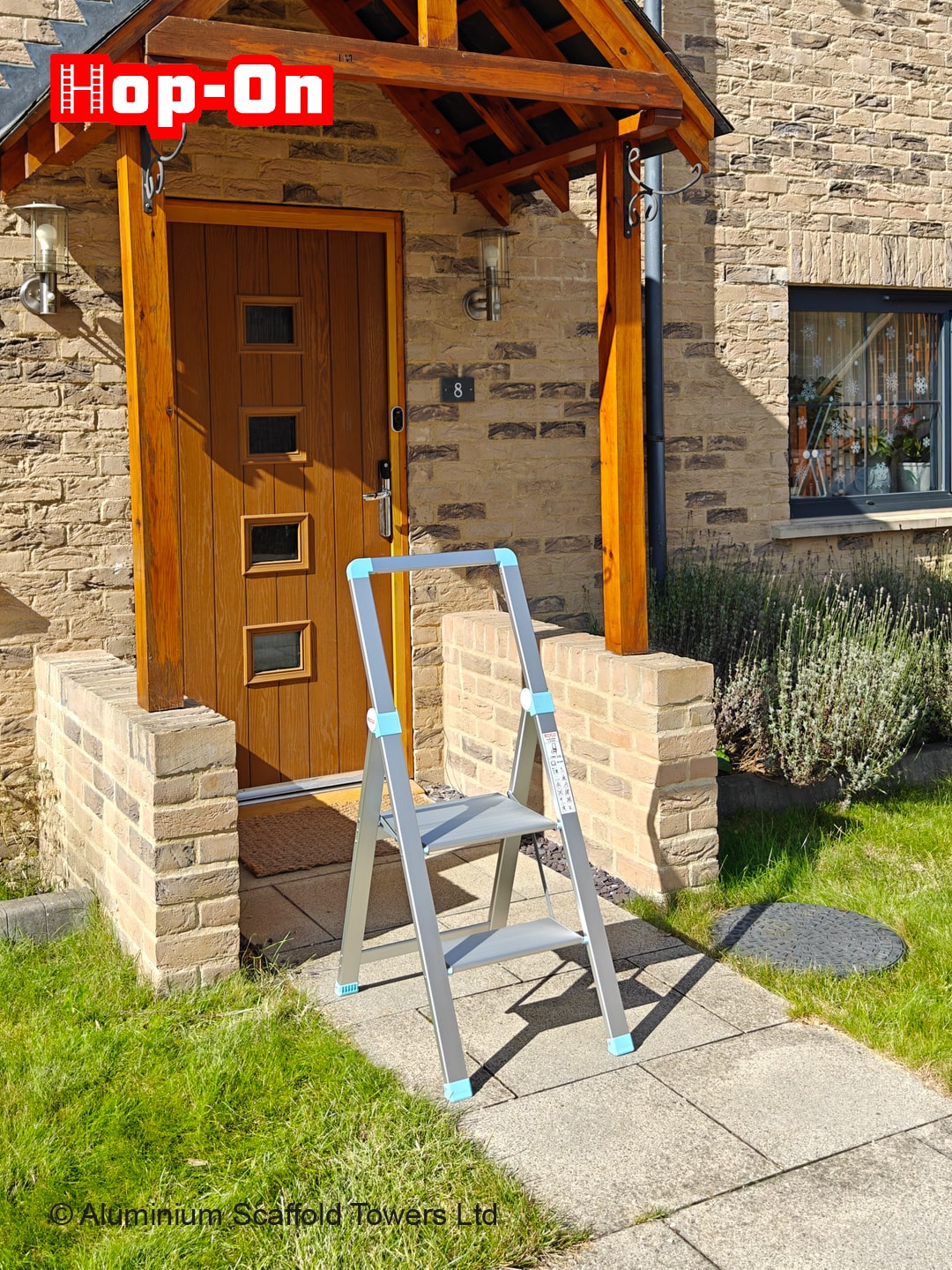 Shop Aluminium Slim Step ladder - Aluminium Scaffold Towers Limited