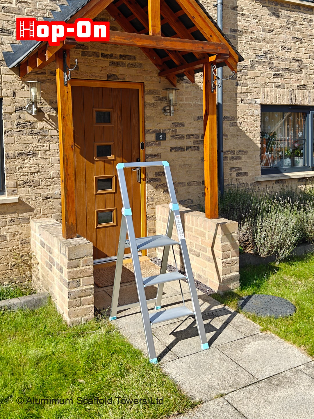 Shop Aluminium Slim Step ladder - Aluminium Scaffold Towers Limited